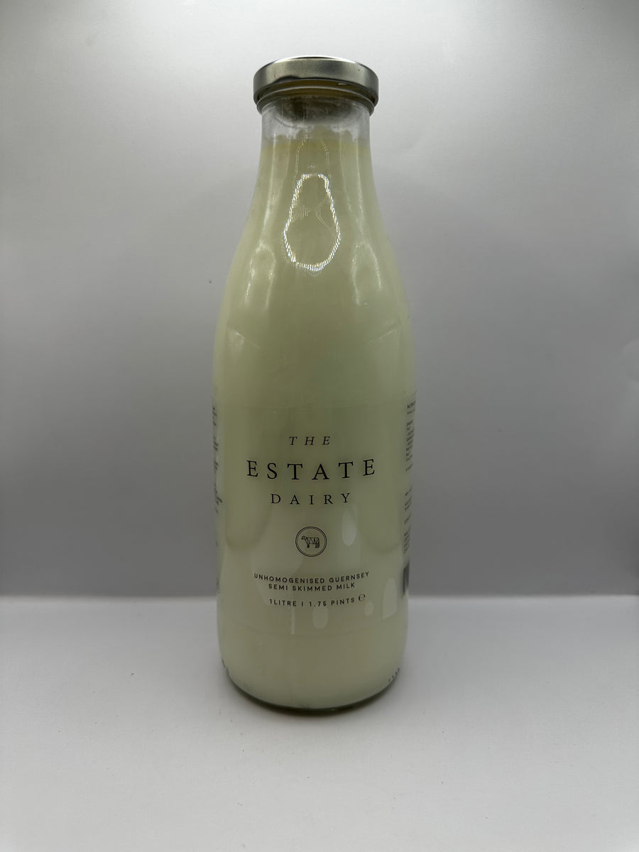 Estate Dairy Semi Skimmed Milk 1lt Glass – Bens Greengrocers